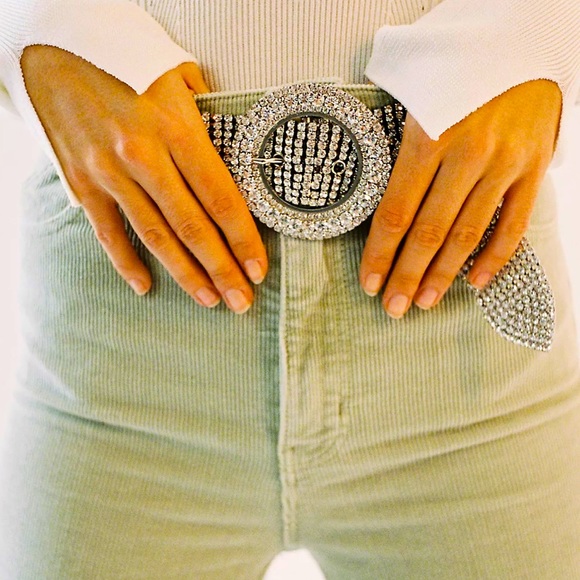 Free People | Accessories | Free People Blow The Belt Sarah Rhinestone ...